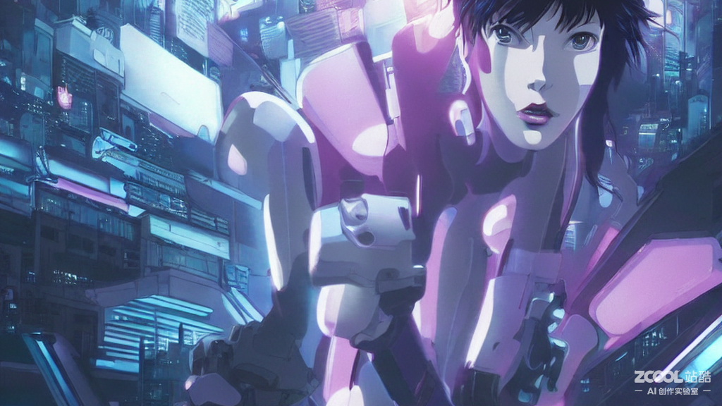#AI创作实验室#攻壳机动队_快乐苏苏-站酷ZCOOL