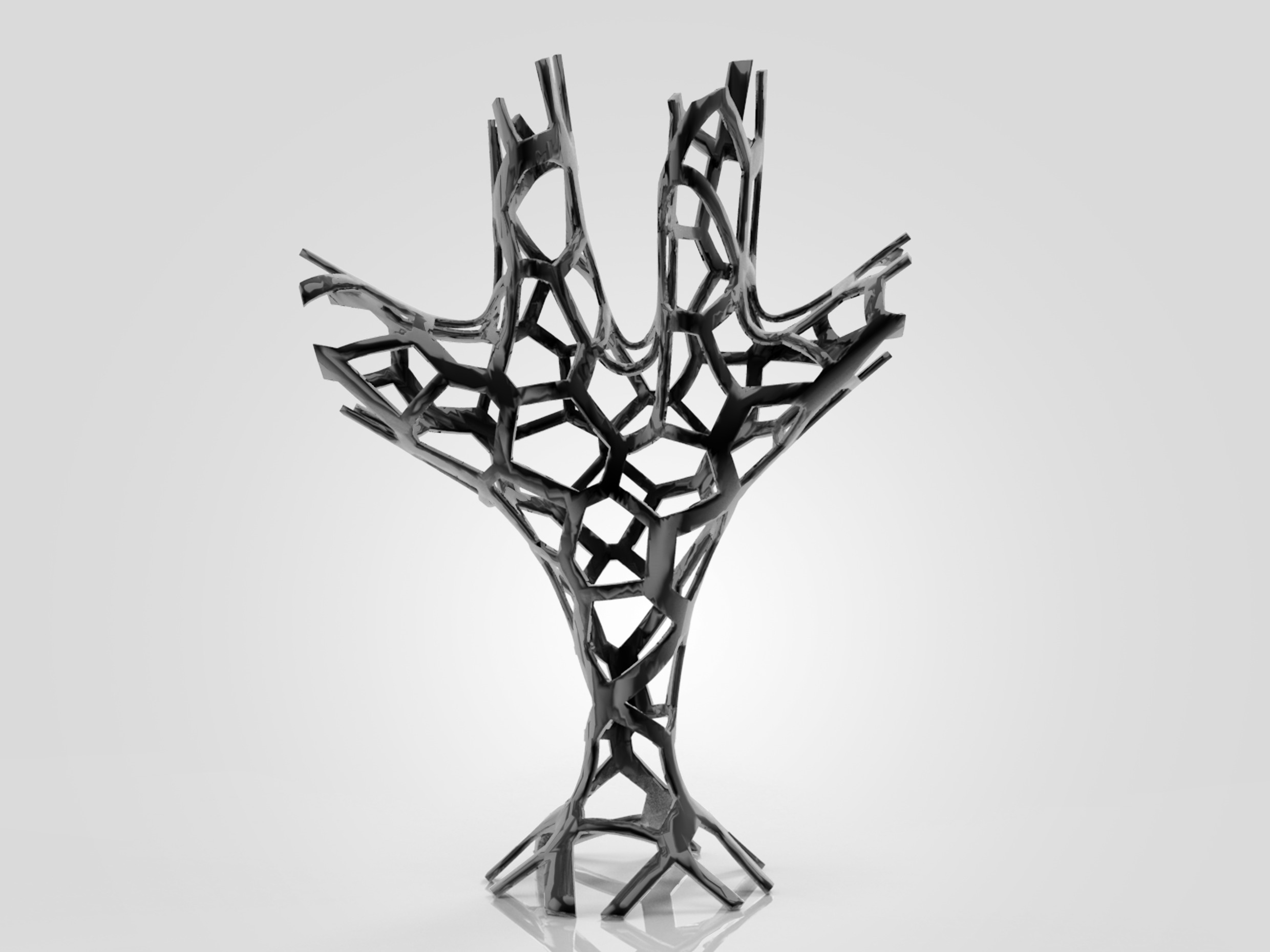 Voronoi Tree——参数化设计实验，一棵树的可能性_设计失-站酷ZCOOL