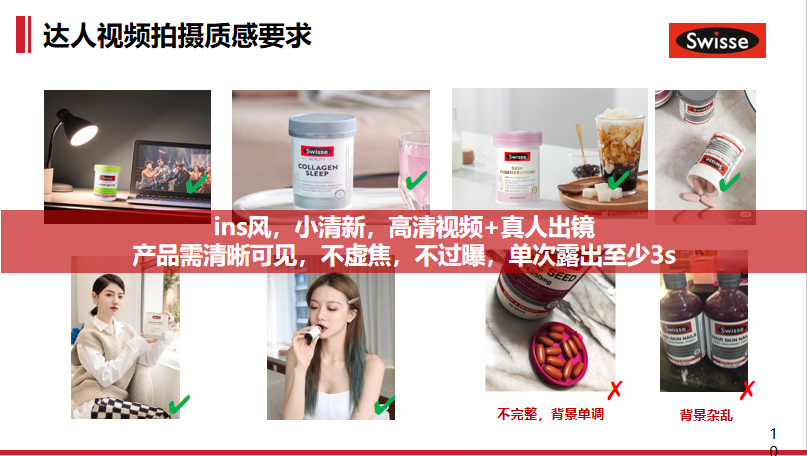 2023年Swisse斯维诗 胶原水光瓶抖音KOL视频brief-41P_精英策划圈-站酷ZCOOL