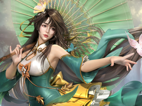 3d建模：小乔酱_我早已无路可退-站酷ZCOOL