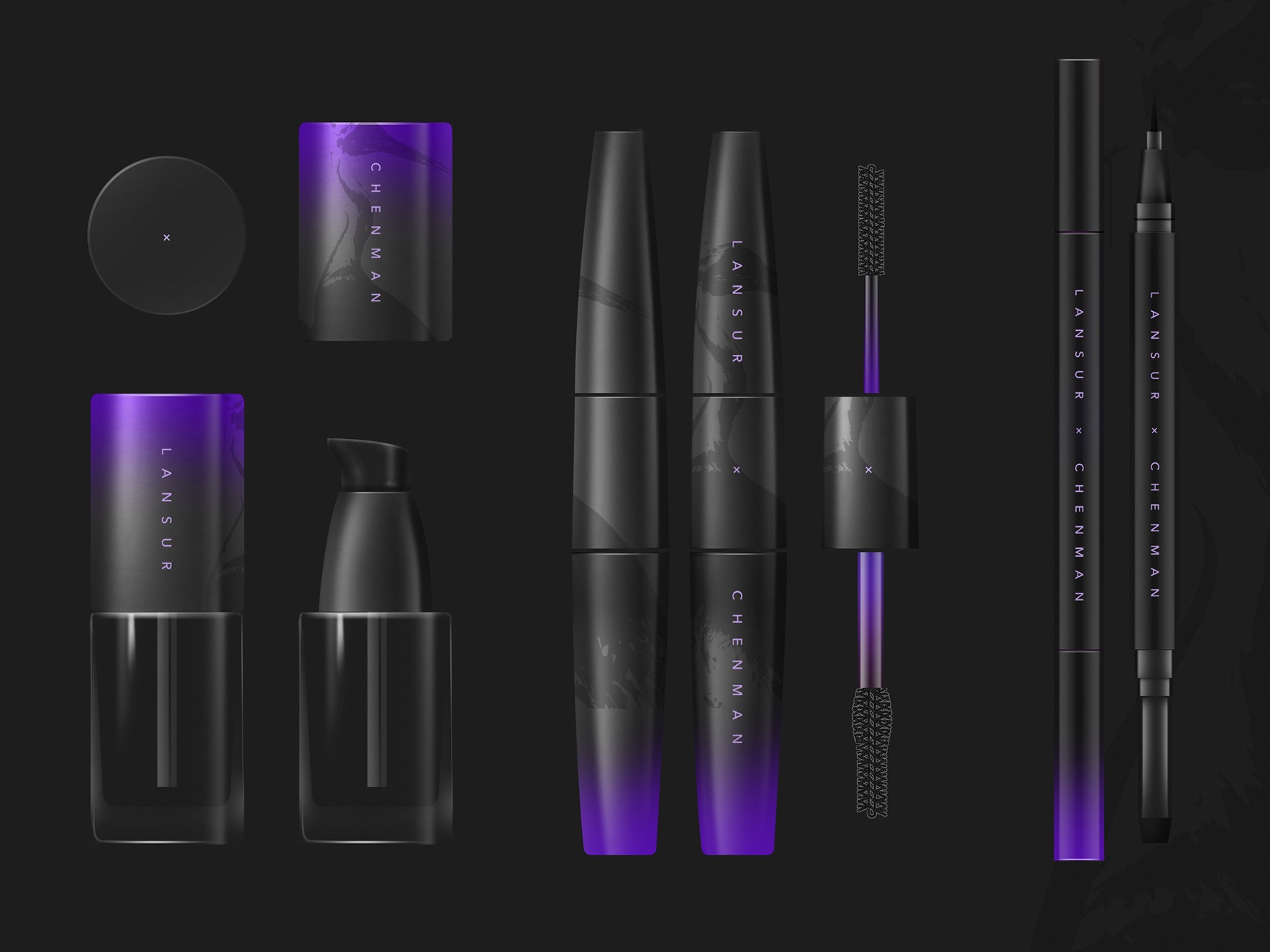 Lansur × Chenman 系列彩妆产品设计_李斯本-站酷ZCOOL