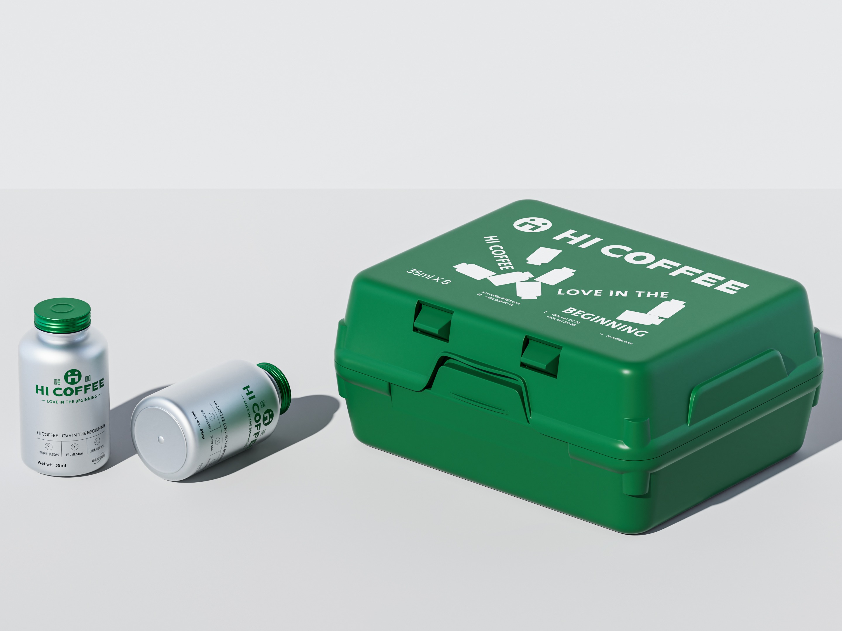 hi coffee嗨咖 | 咖啡品牌标志设计包装设计_空格品牌设计-站酷ZCOOL