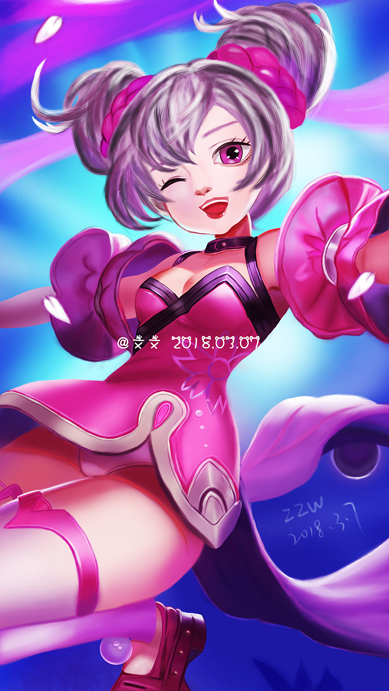 手绘王者荣耀人物 小乔 _Wendy吖-站酷ZCOOL