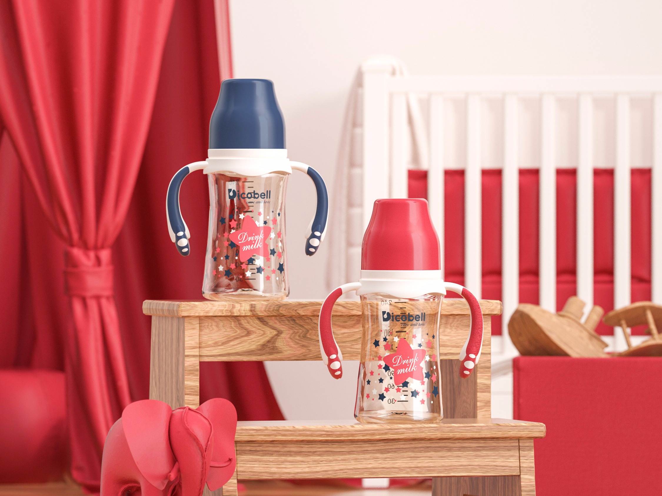 【母婴用品】Docbell迪可贝儿PPSU成长奶瓶设计_Fukumaru-站酷ZCOOL