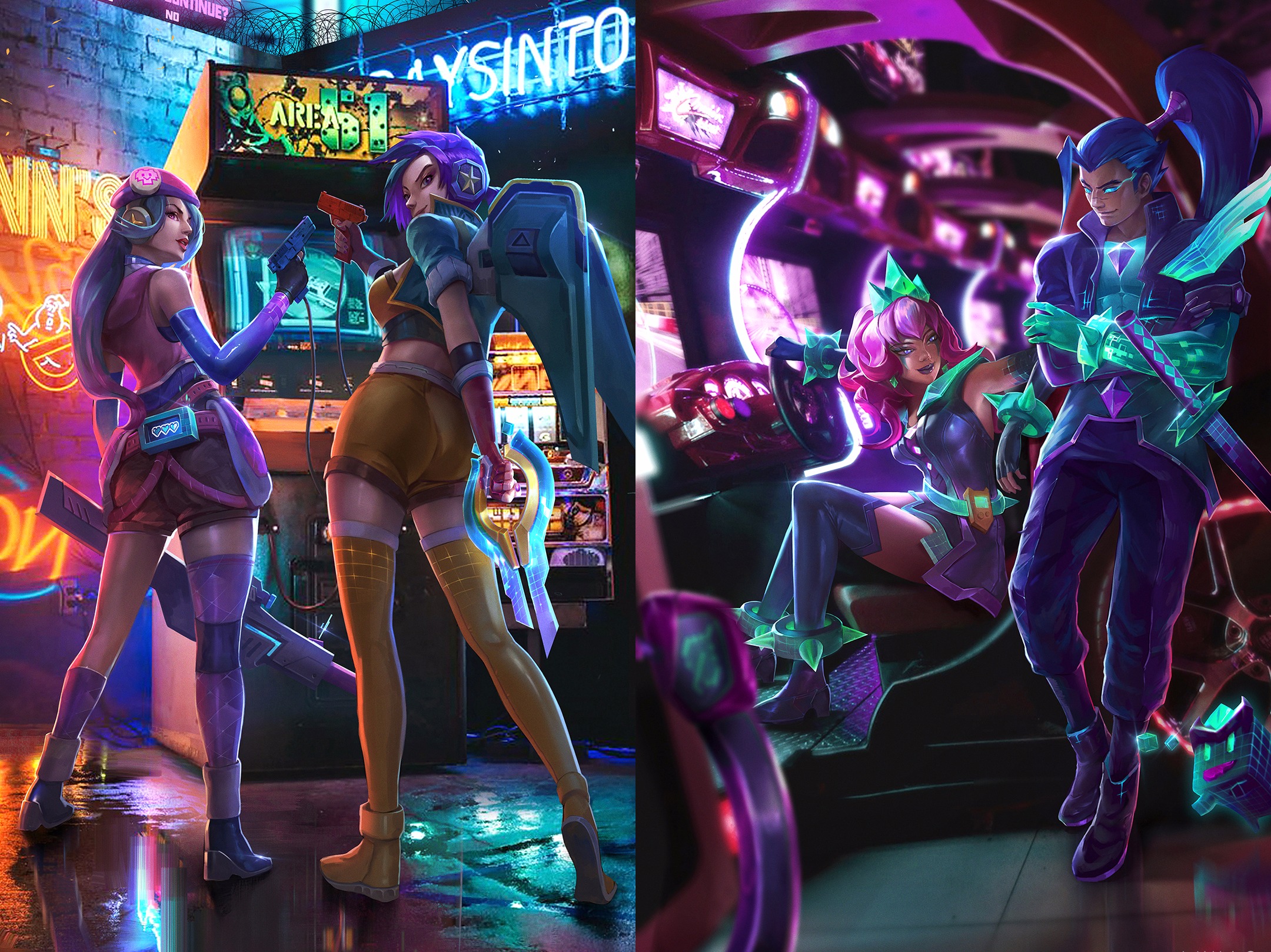 英雄联盟电玩皮肤系列 宣传插画_ShawnLee不改行-站酷ZCOOL