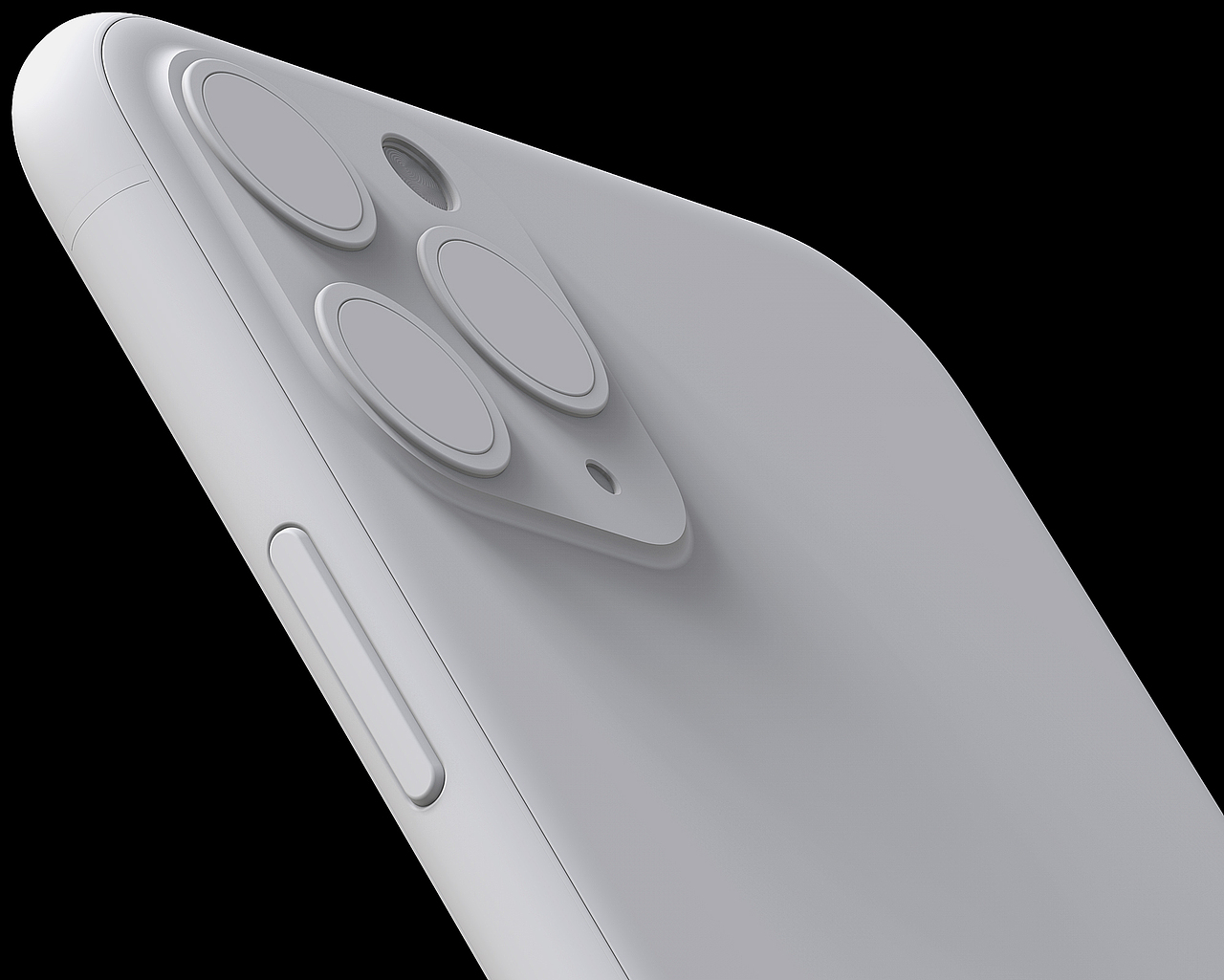 iPhone11 Pro苹果手机建模、渲染(临摹)_皮特Pete-站酷ZCOOL