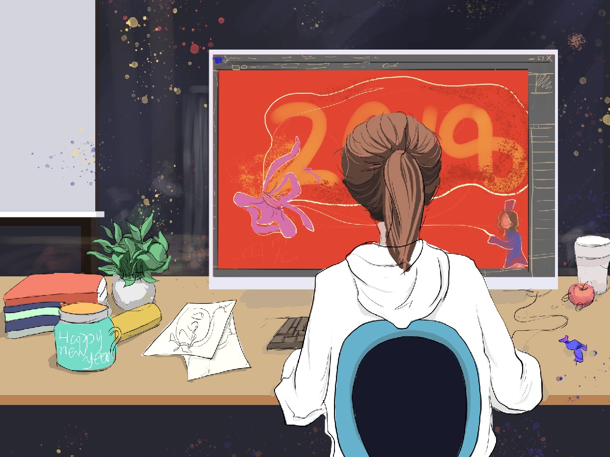 再见2018_然然RANRAN-站酷ZCOOL