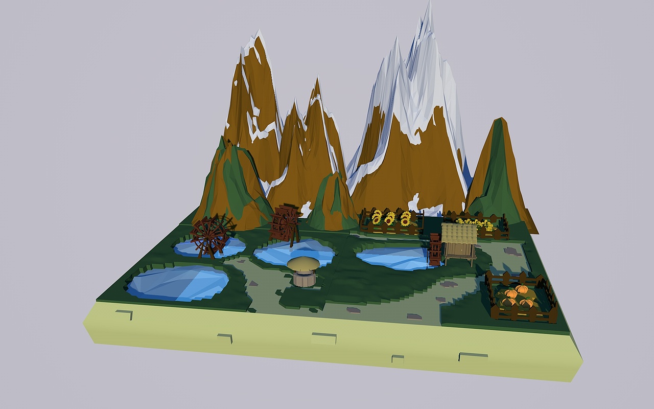 Lowpoly低多边形作品_乔_山-站酷ZCOOL