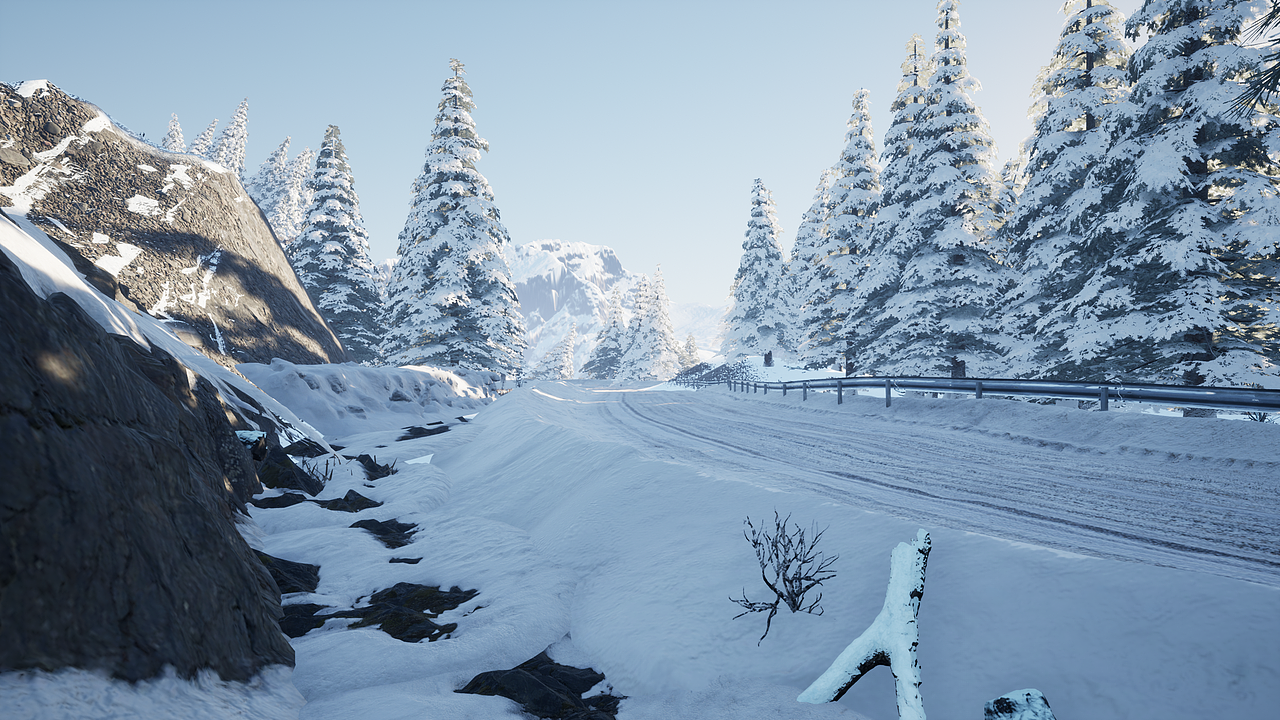 UE4 场景练习 - 雪景_Sofia_小麦-站酷ZCOOL