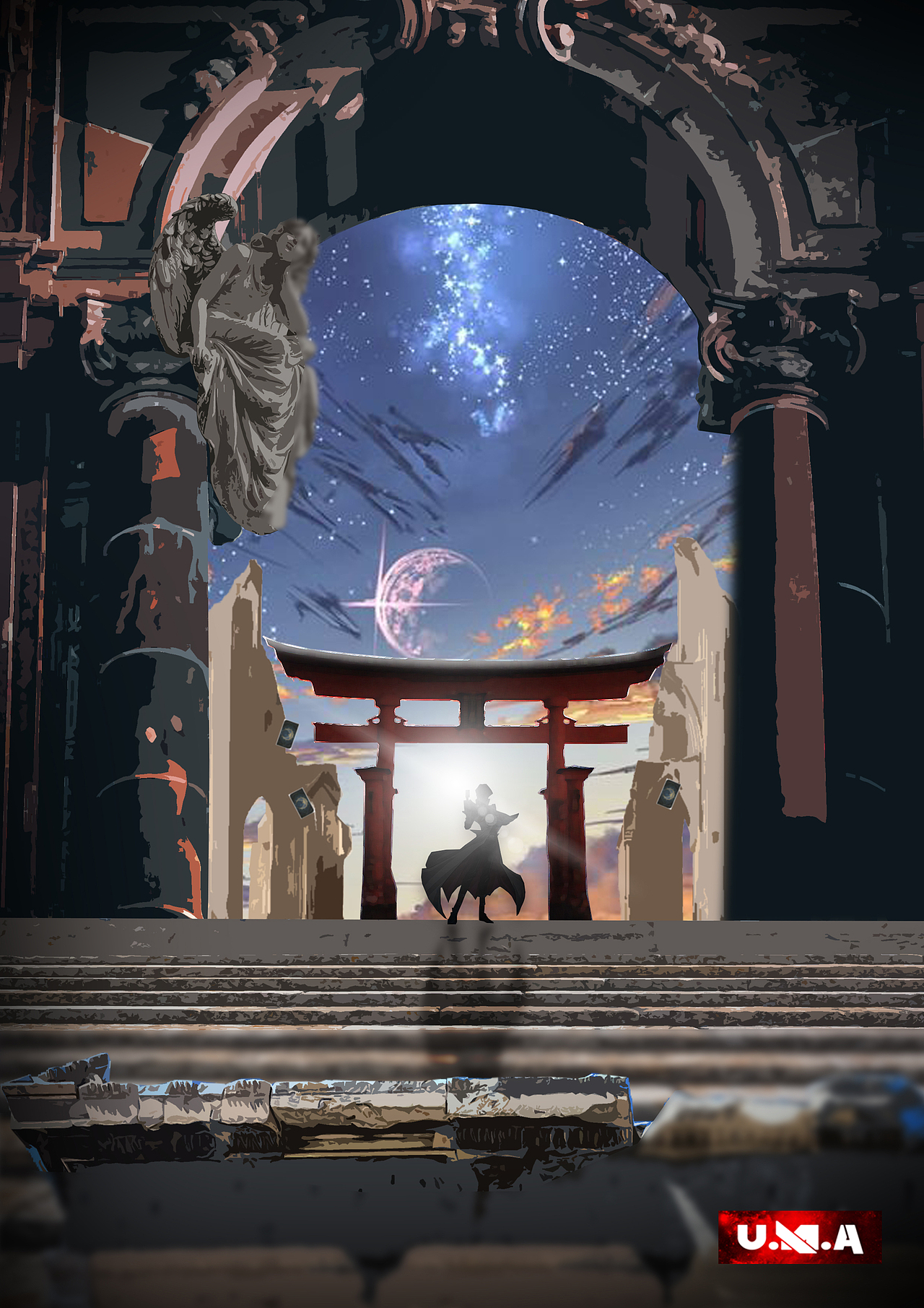 【剧本封面美术】#U.M.A美术出品_AK纸乔-站酷ZCOOL