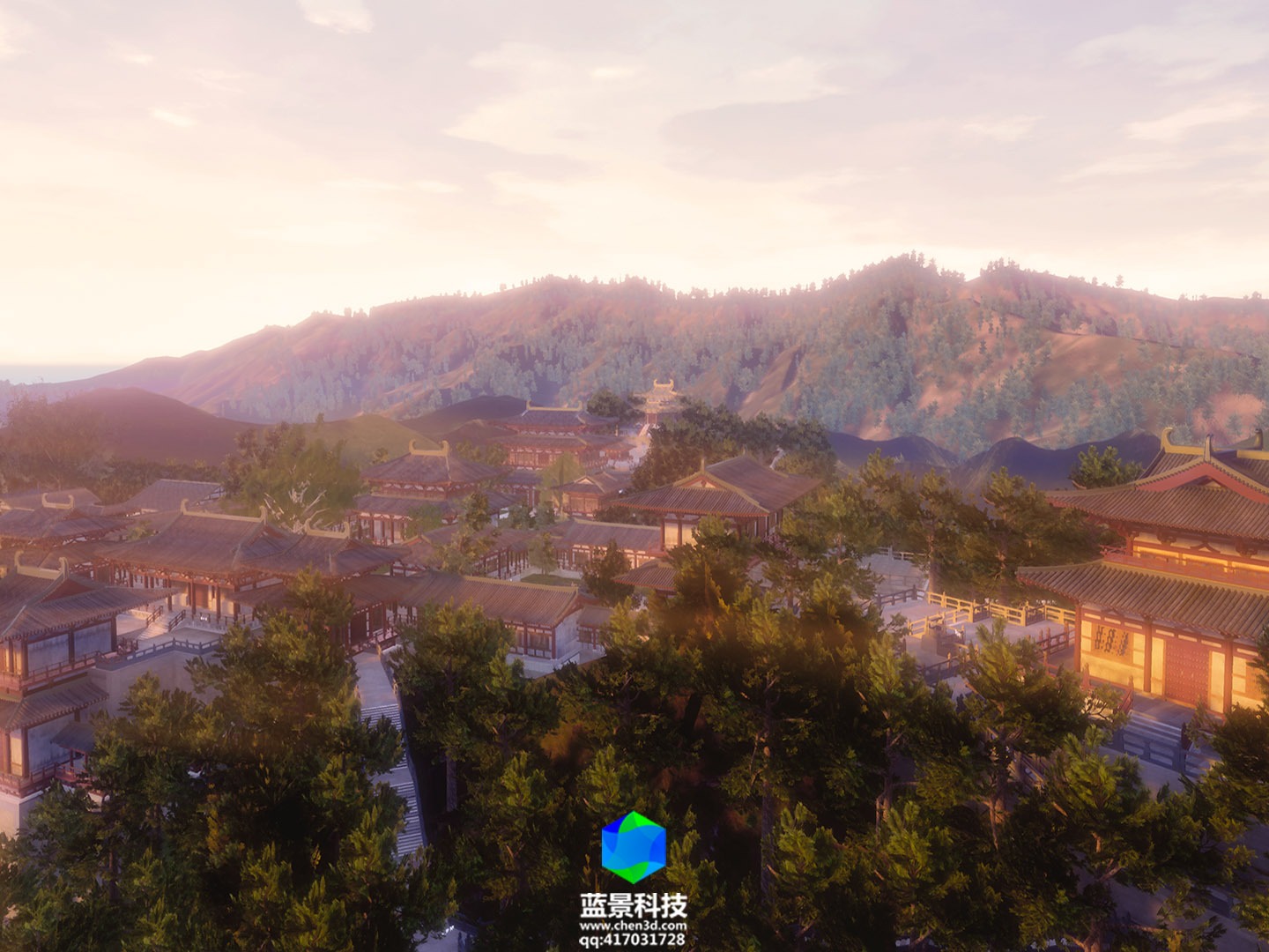 古建虚拟现实 古建vr 虚拟现实 虚幻4制作 ue4_蓝景科技元宇宙-站酷ZCOOL