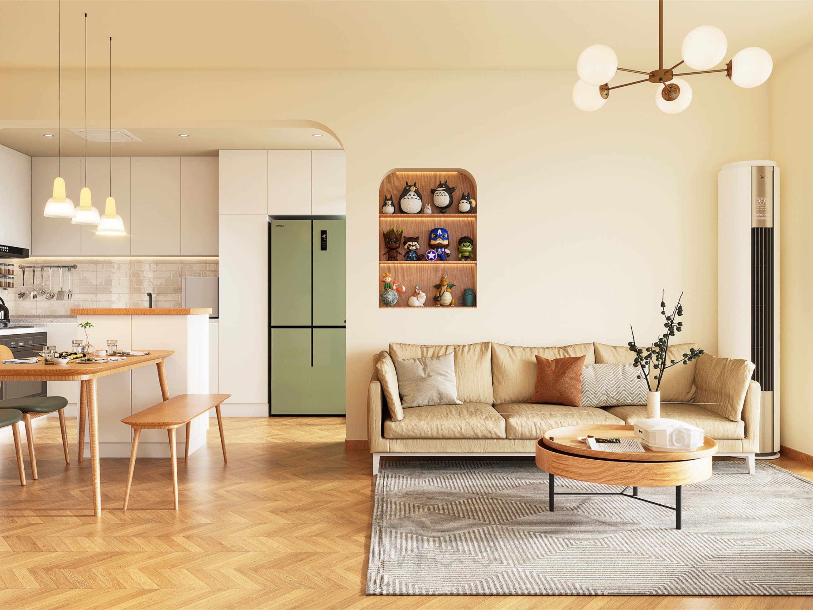 光木为引，静谧温柔，日式小家一切都刚刚好_北玄徐恩恩-站酷ZCOOL