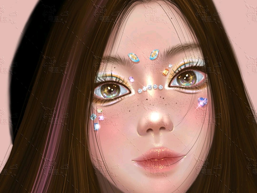 原创ipad手绘大头头像_魇王-站酷ZCOOL