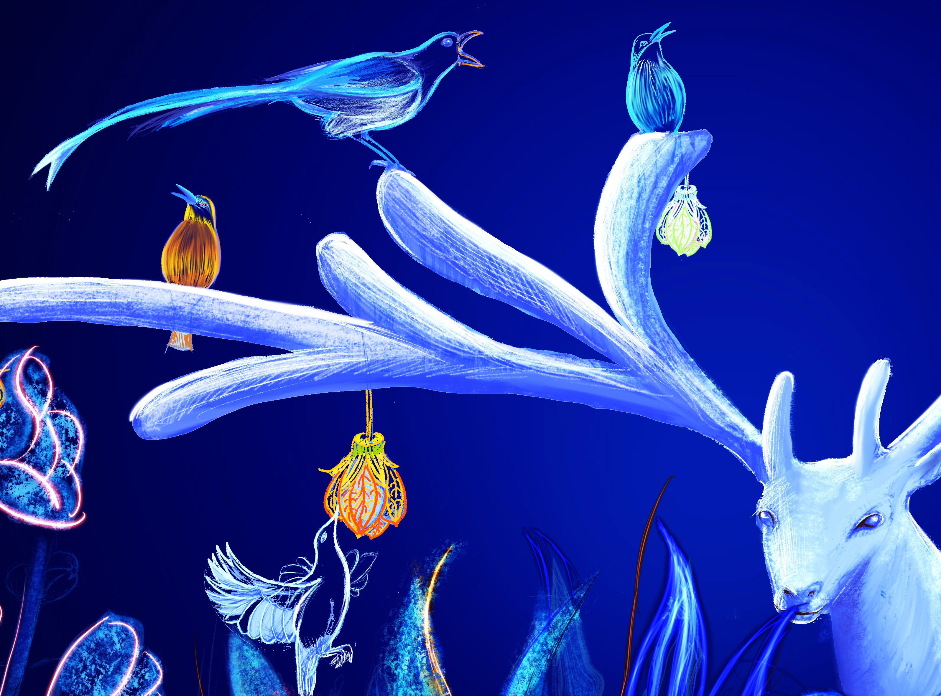 静谧·森林一角_ye小月也-站酷ZCOOL