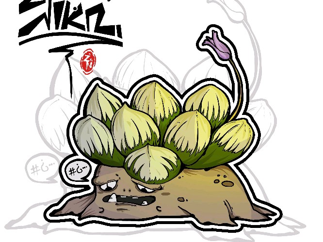 十二卷玉露多肉_Niko的小画站-站酷ZCOOL