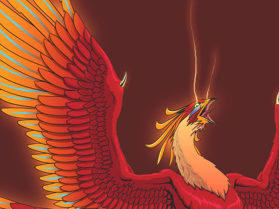 四大神兽 - 朱雀_azazaal-站酷ZCOOL