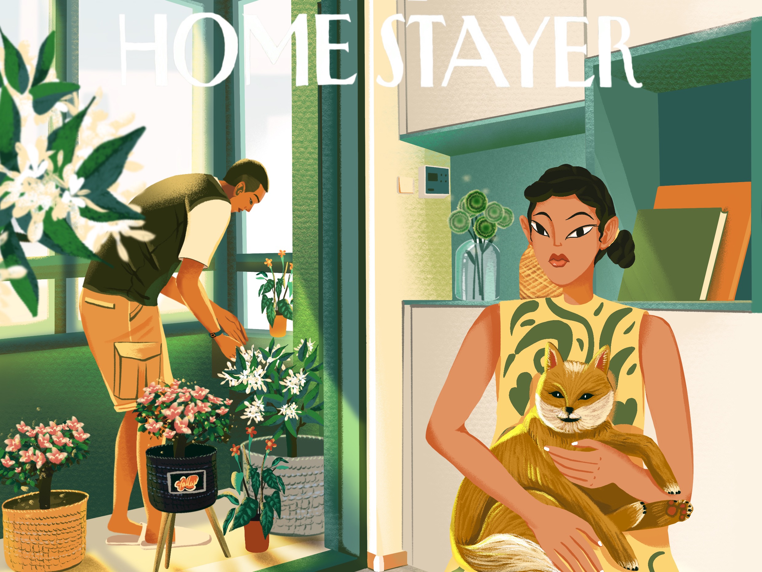 疫情“居家者”- The Home Stayer_llJerry-站酷ZCOOL