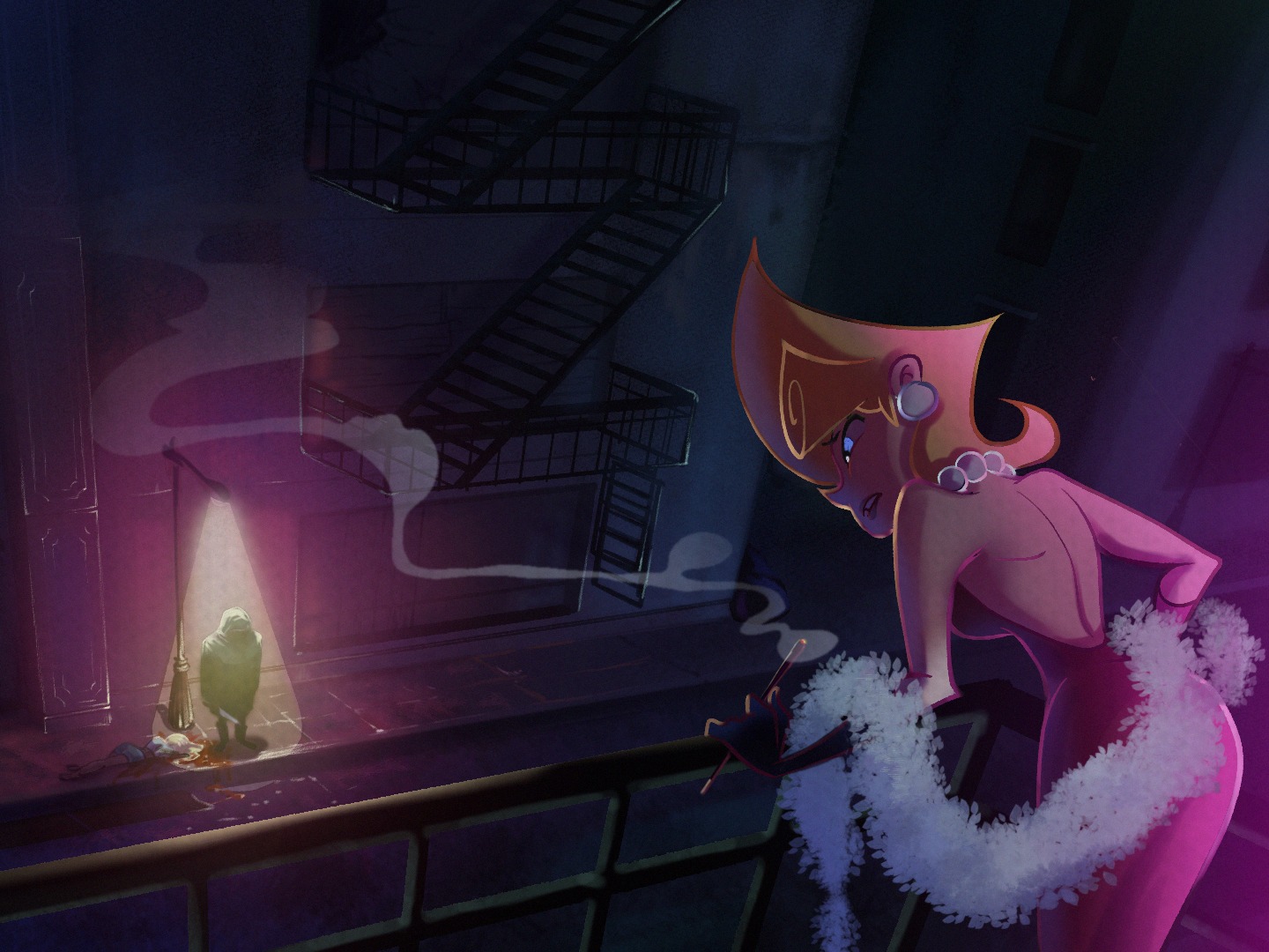 派对阳台小憩_姜凯拉-站酷ZCOOL