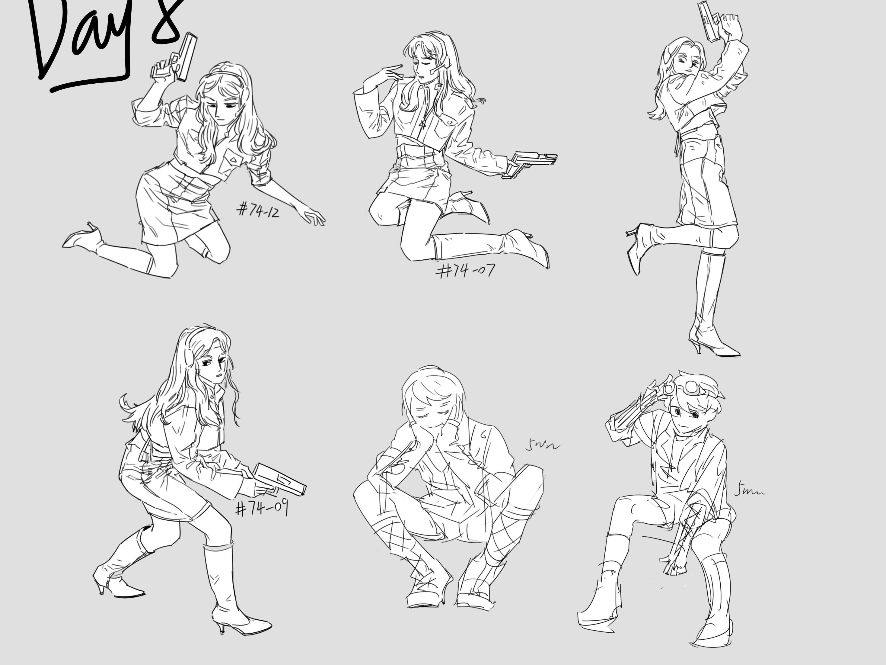 Day08 @速写班长 #速写60天挑战赛# _一语四字-站酷ZCOOL