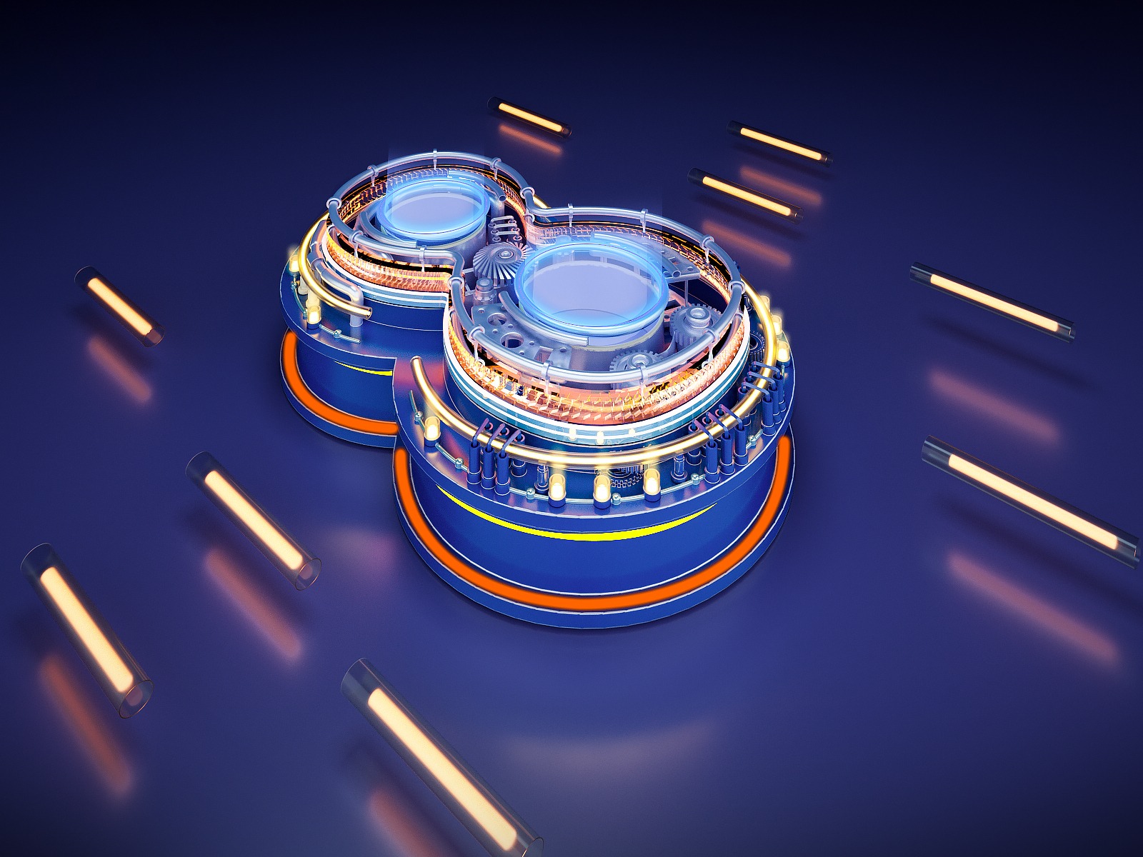 C4D 数字机械风格-练习_我是小女子525-站酷ZCOOL