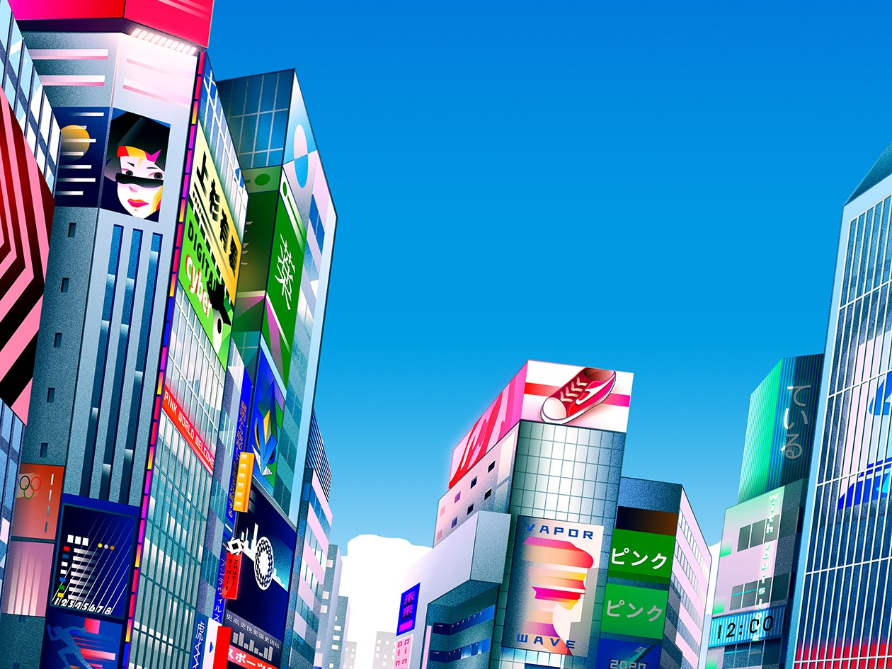 city-pop风格：东京奥运会（二）_未来格-站酷ZCOOL