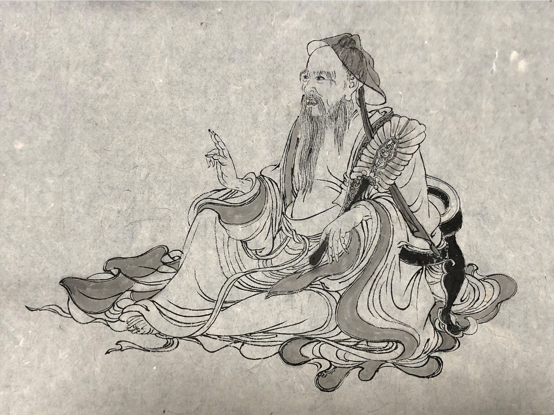 临李公麟维摩演教图（局部）_王先生MrWong-站酷ZCOOL