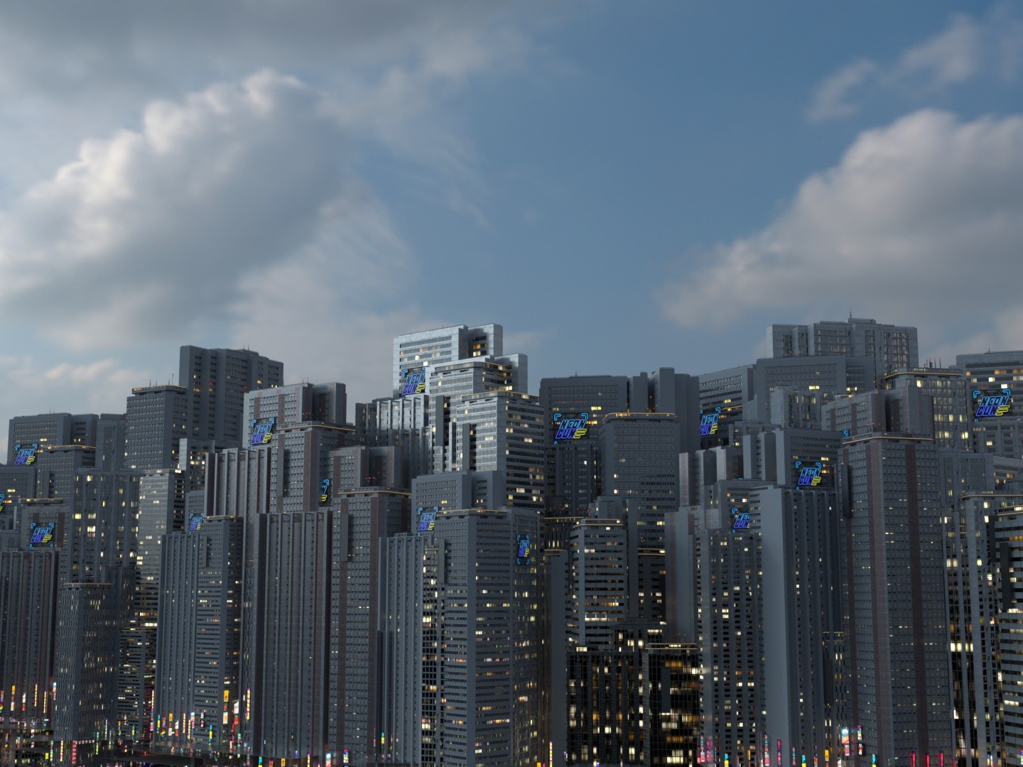 C4D制作城市_学习大王鹏鹏-站酷ZCOOL