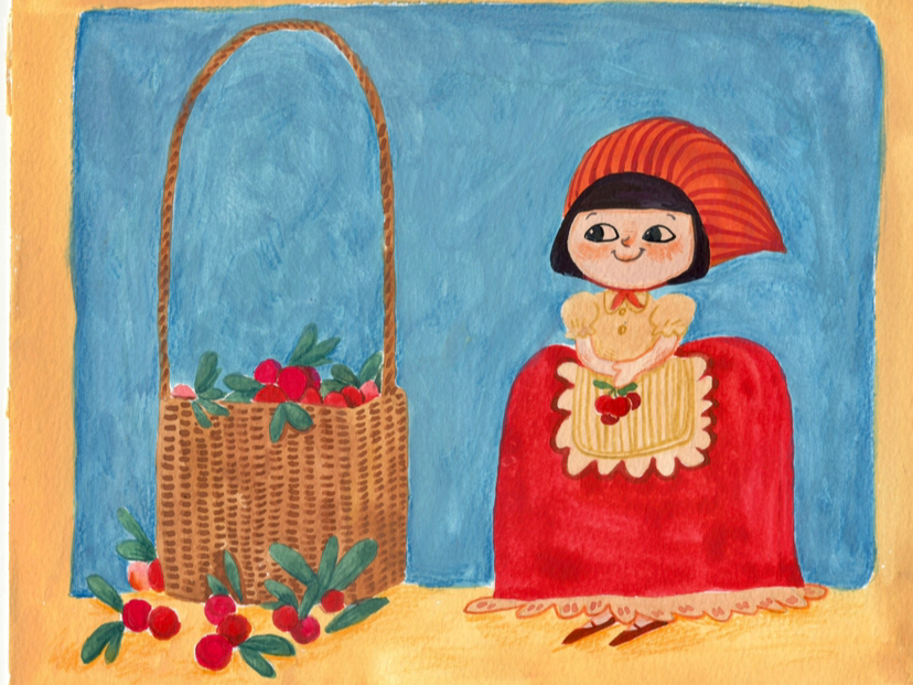 摘杨梅_短发小瑜yu-站酷ZCOOL