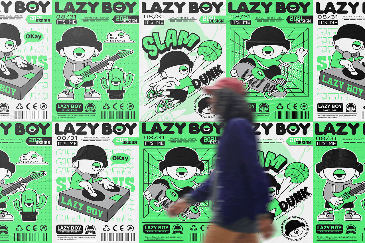 《LAZY BOY》个人IP作品集_JIOJIO焦焦-站酷ZCOOL