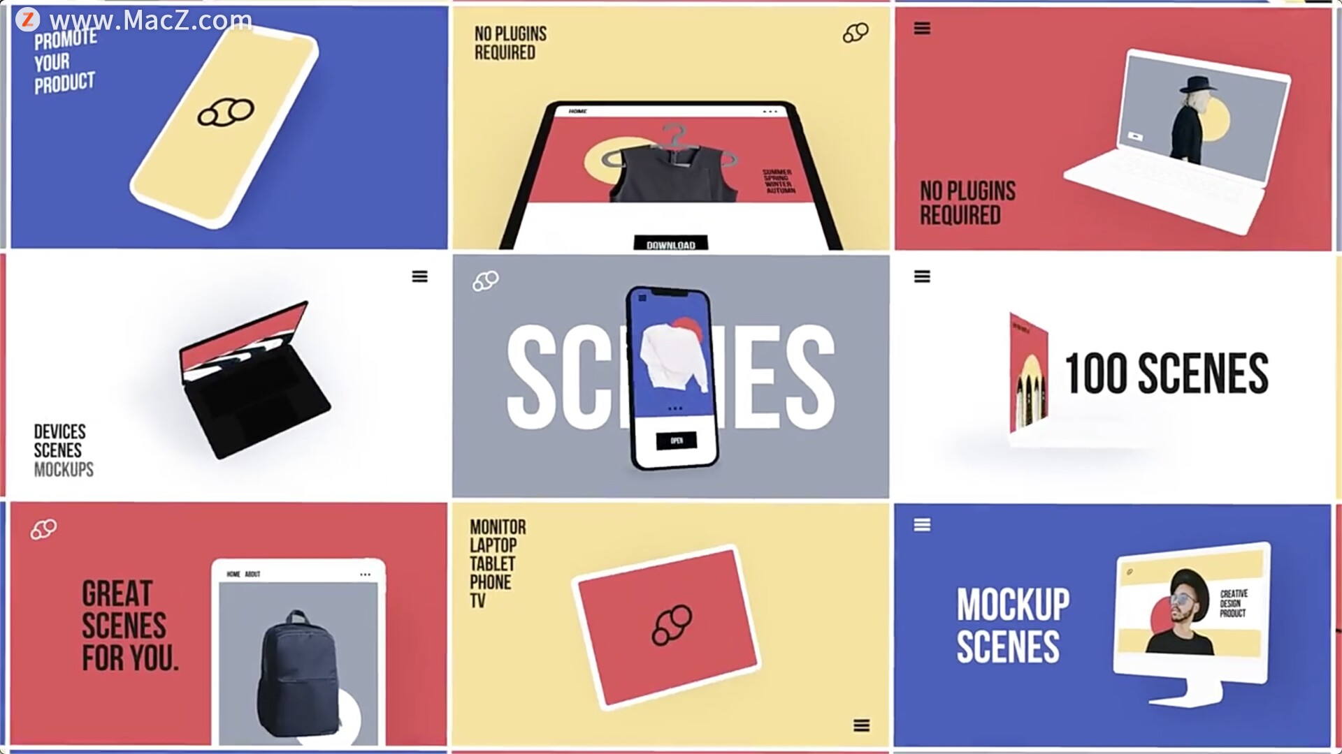 AE脚本-100种扁平化手机平板APP宣传介绍动画 Devices Mockup Pack_醉舞千年杯莫停-站酷ZCOOL