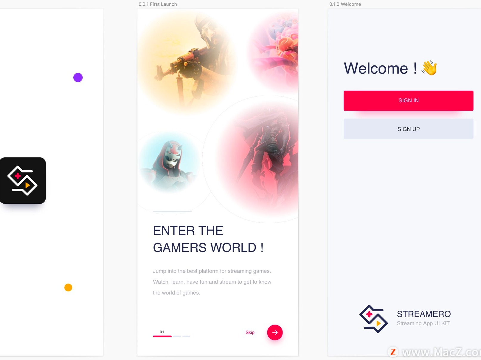 游戏直播ui模板_素材网站_图片免费下载-ZCOOL站酷