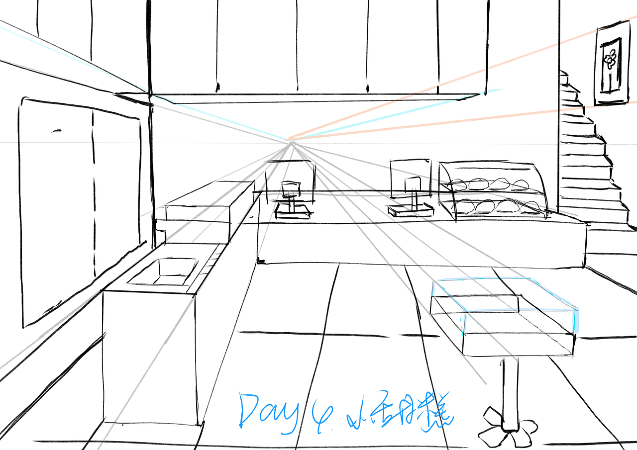 场景透视练习_小甜糕-站酷ZCOOL