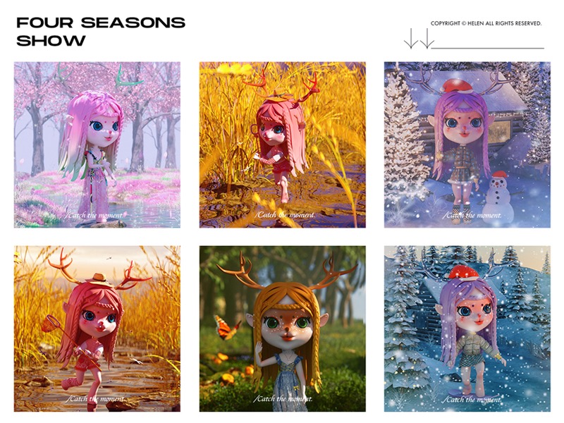 LuXiaoo鹿小小｜IP卡通系列_Helen_-站酷ZCOOL