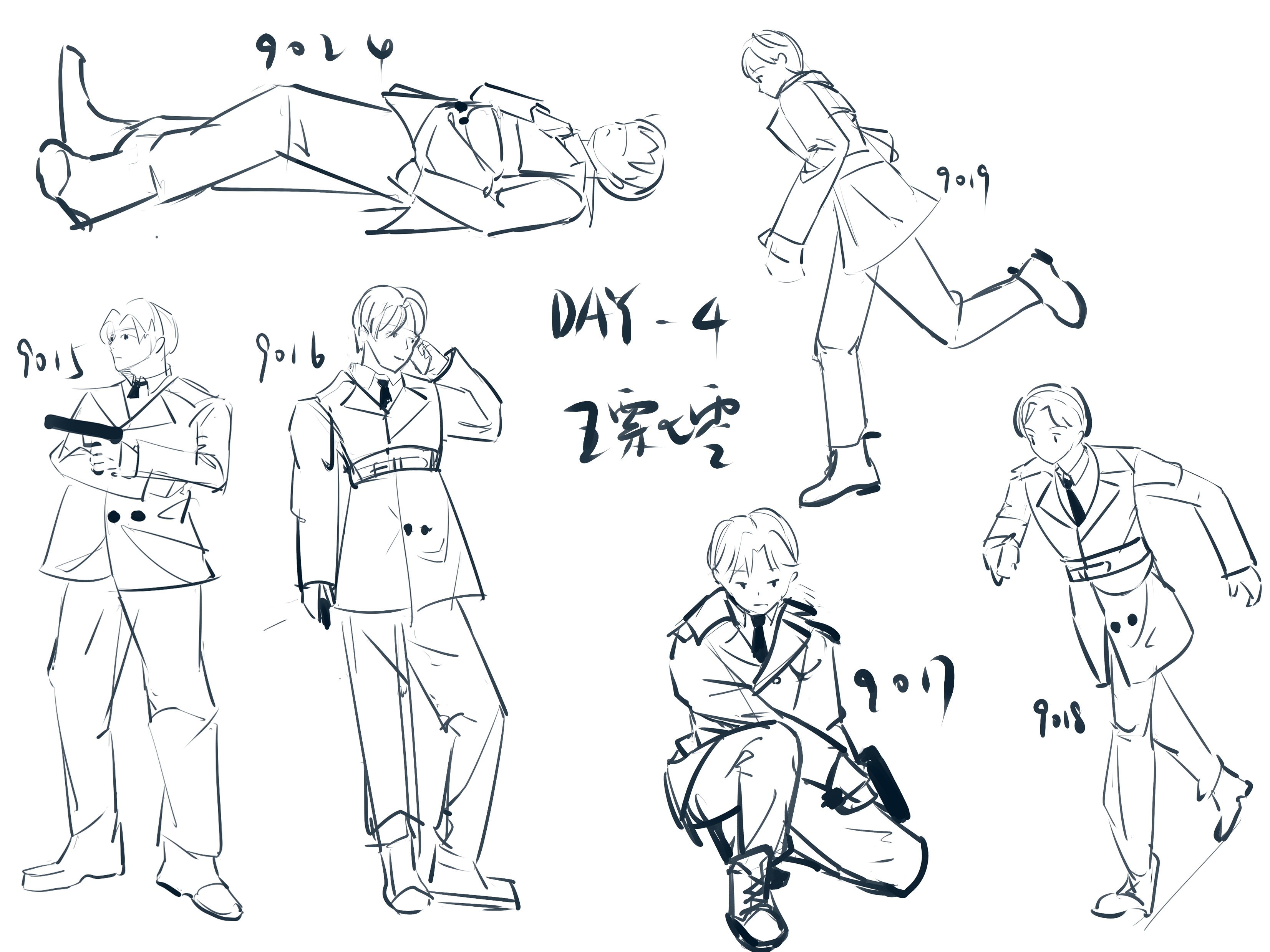 #速写60天挑战赛# DAY4 @速写班长 _小池的每一步-站酷ZCOOL