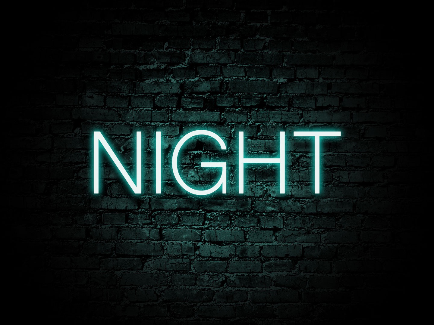 霓虹灯字体 NIGHT_翻滚吧丸子-站酷ZCOOL