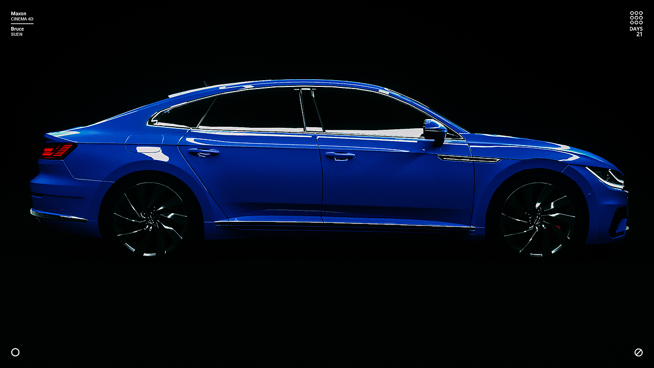 VOLKSWAGEN_ARTEON_CC_R-Line_BISCAY BLUE_比斯开蓝_英东brucesuen-站酷ZCOOL