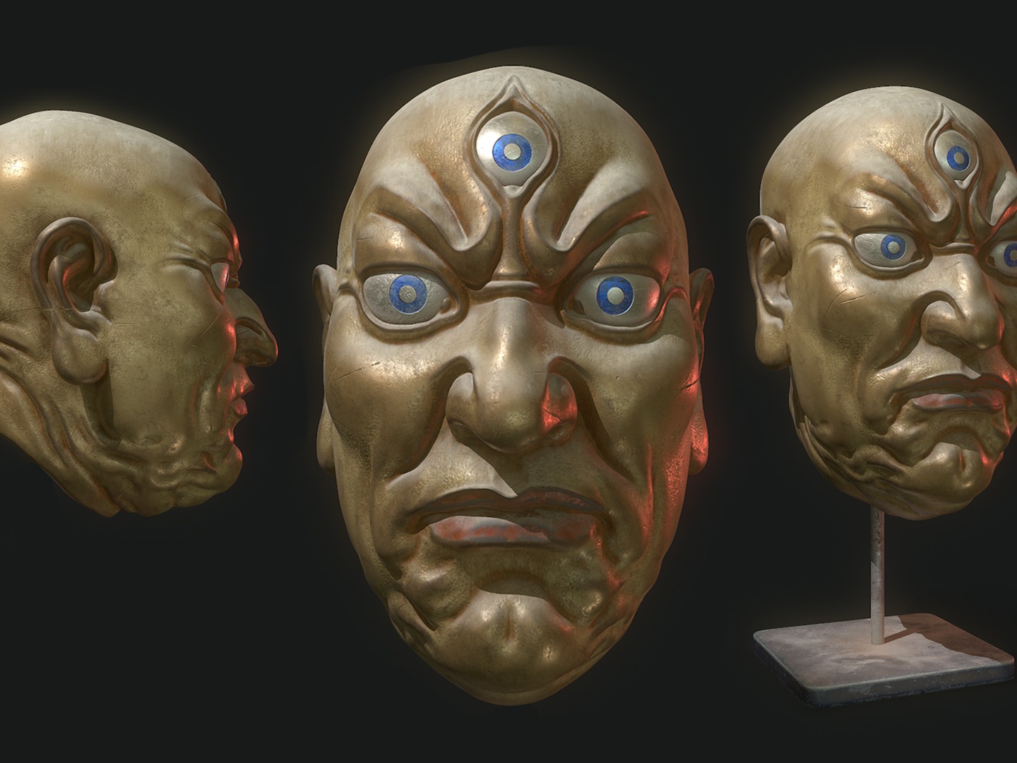 【原创】三眼罗汉_皮沛PiPei-站酷ZCOOL