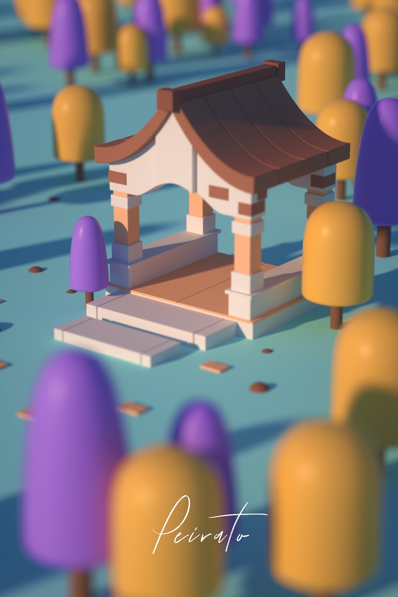 Low Poly风格作品【附教程】_Peirato-站酷ZCOOL