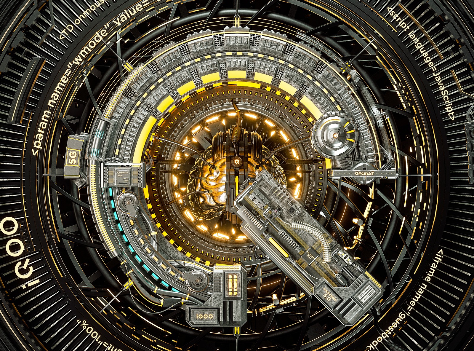 IQOO POWER ——《SUPER-BRAIN》_一只烏鴉-站酷ZCOOL