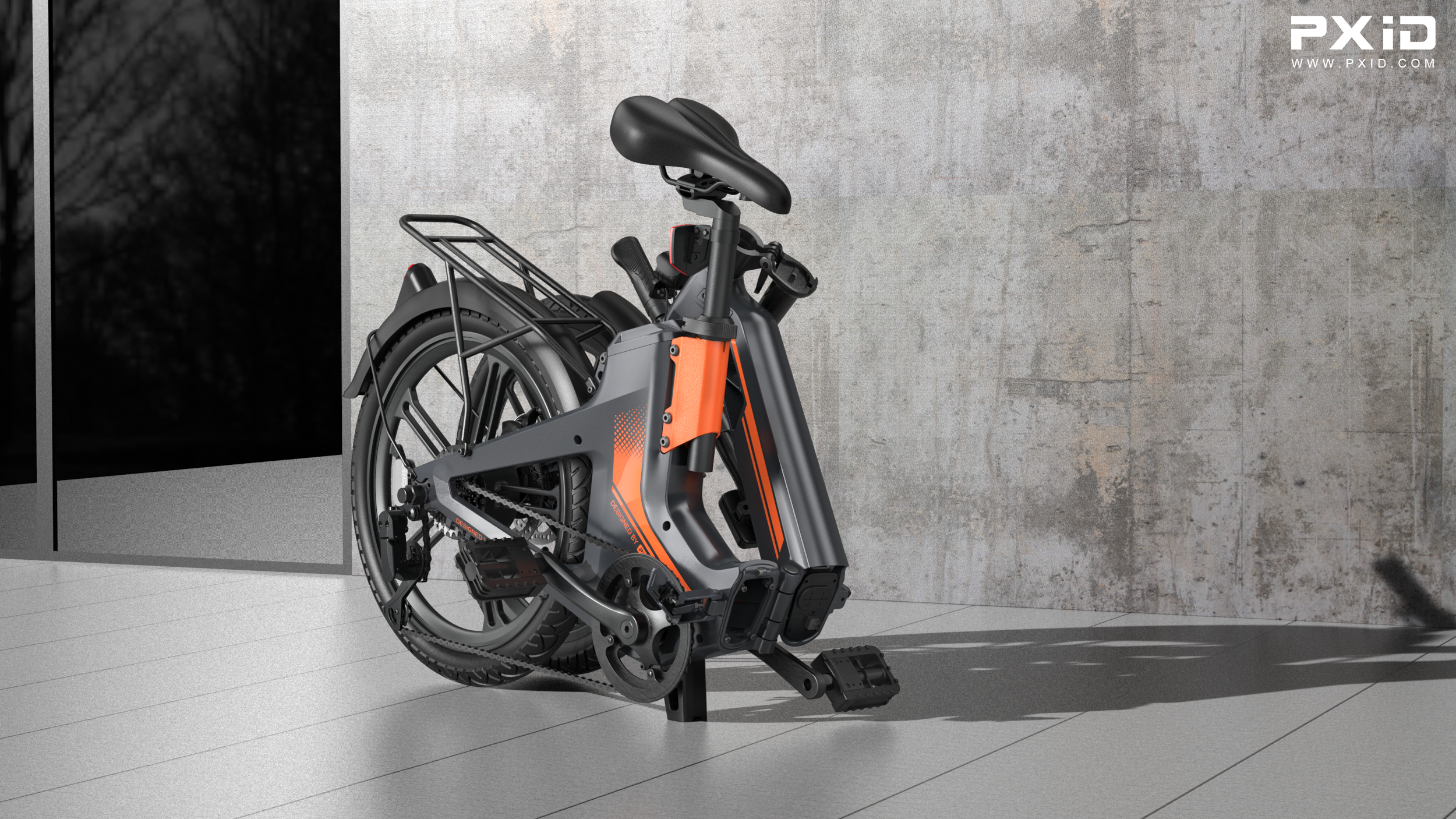 PXID-P4可折叠便携式电动自行车_设计师永华-站酷ZCOOL