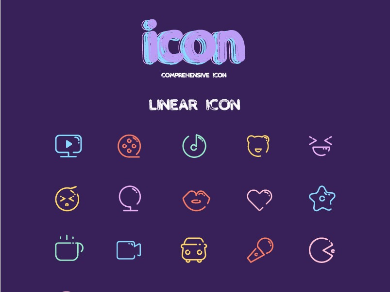 图标 线性 填充 mbe icon_甜性设计-站酷ZCOOL
