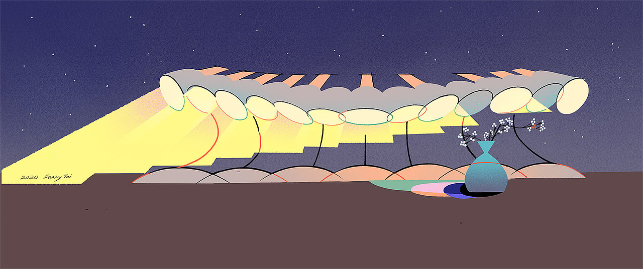 “瞬间MOMENT”系列插画_FancyToi-站酷ZCOOL