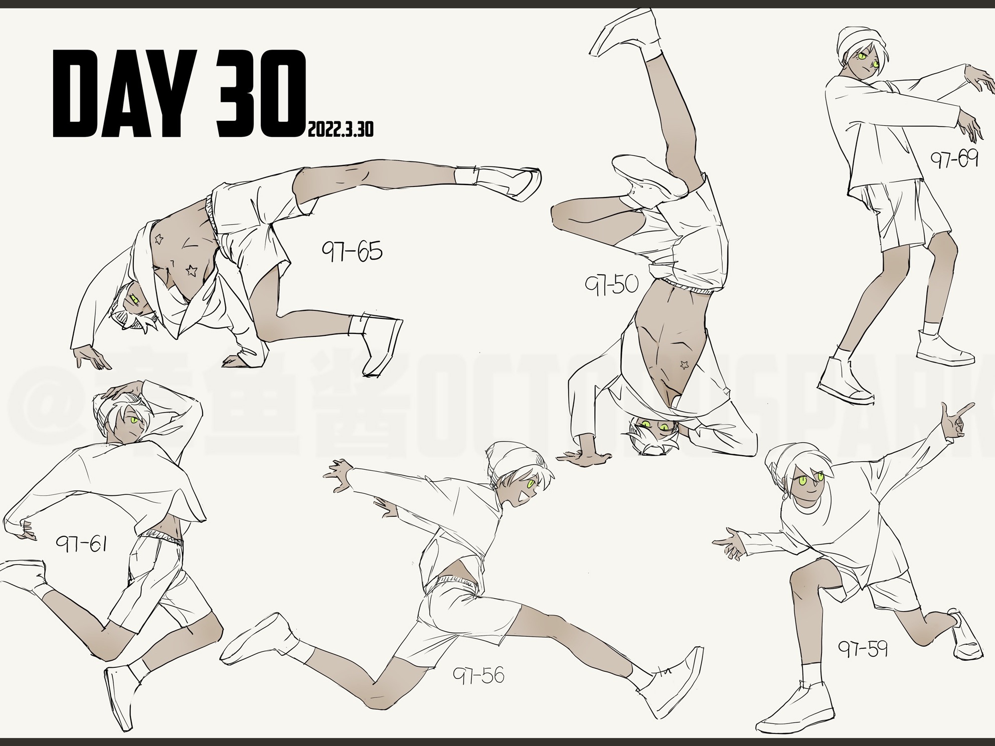 #速写60天挑战赛#Day30@速写班长_章鱼酱油-站酷ZCOOL