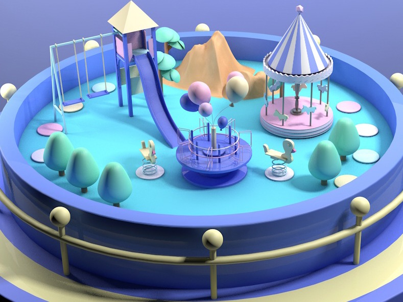 C4D游乐场_yun之乎者也-站酷ZCOOL