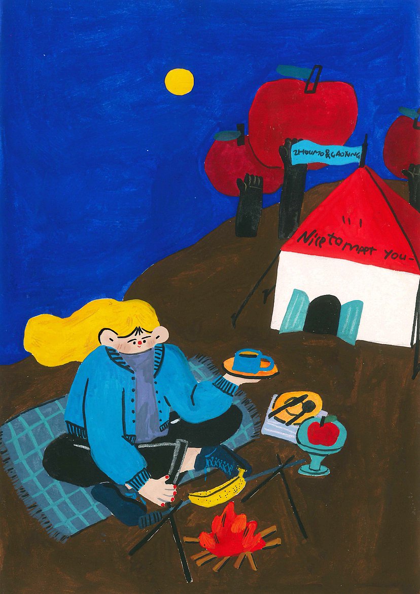 手绘｜zine《night》_周末和高杏-站酷ZCOOL