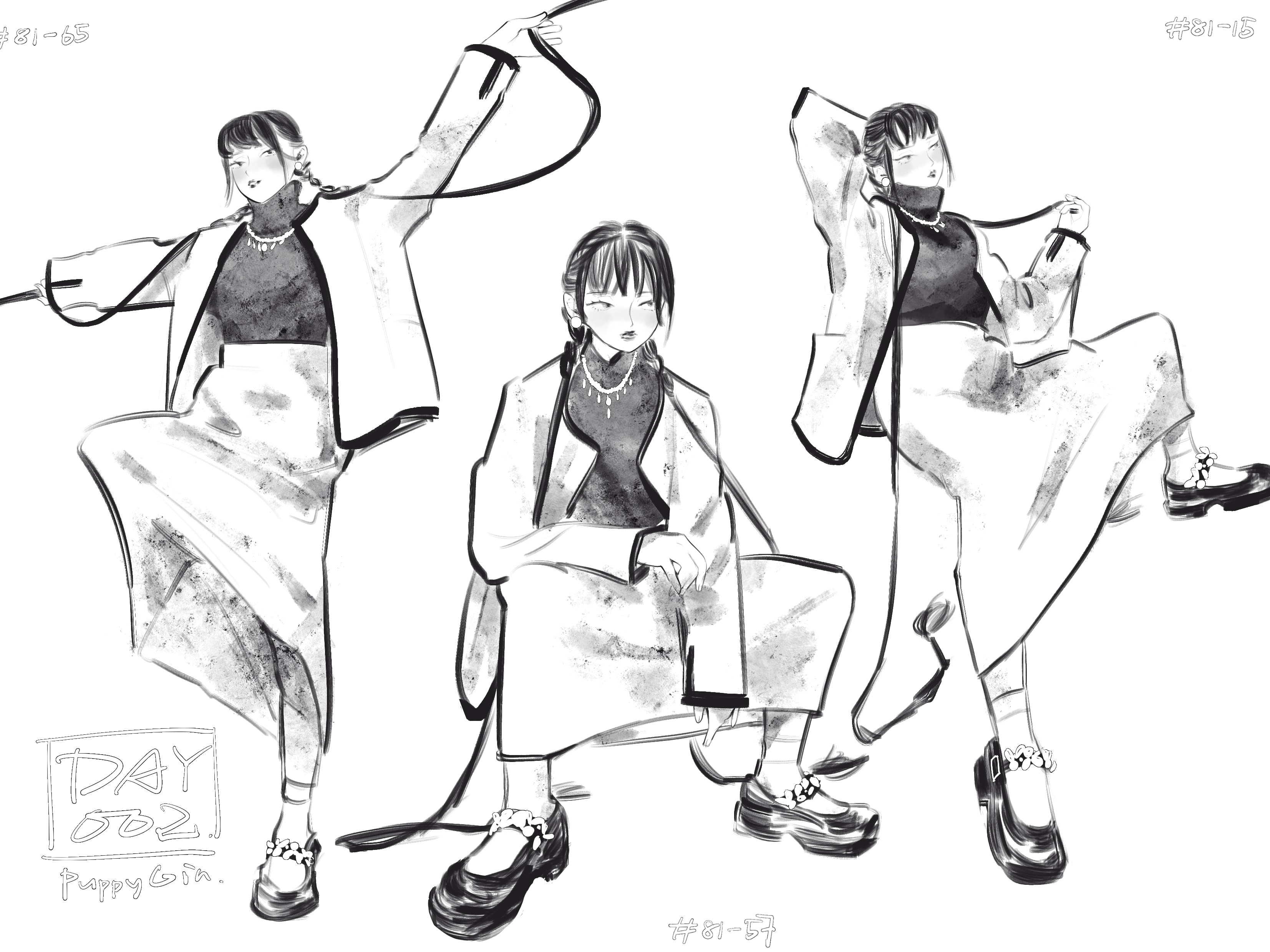 #速写60天挑战赛 DAY2 @速写班长_吸血博美犬-站酷ZCOOL