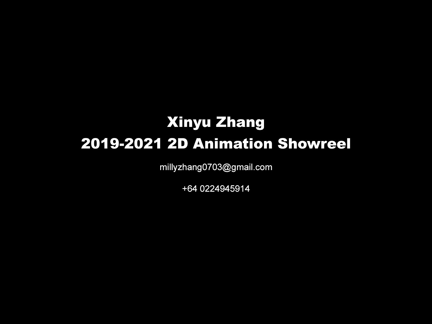 2D Animation Showreel_xinyuzhang-站酷ZCOOL