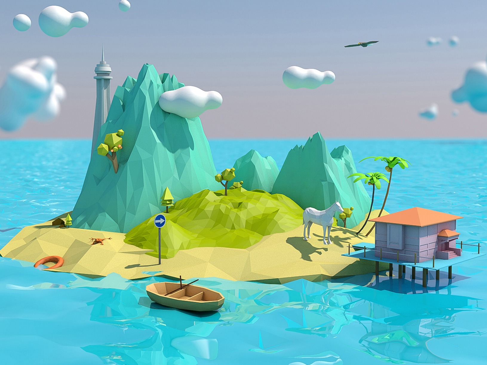 一些C4D练习_锦荣lee-站酷ZCOOL