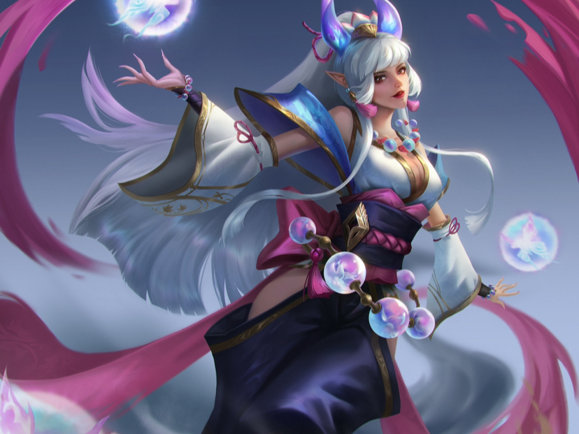 LOL辛德拉灵魂莲华同人_宴谯方-站酷ZCOOL