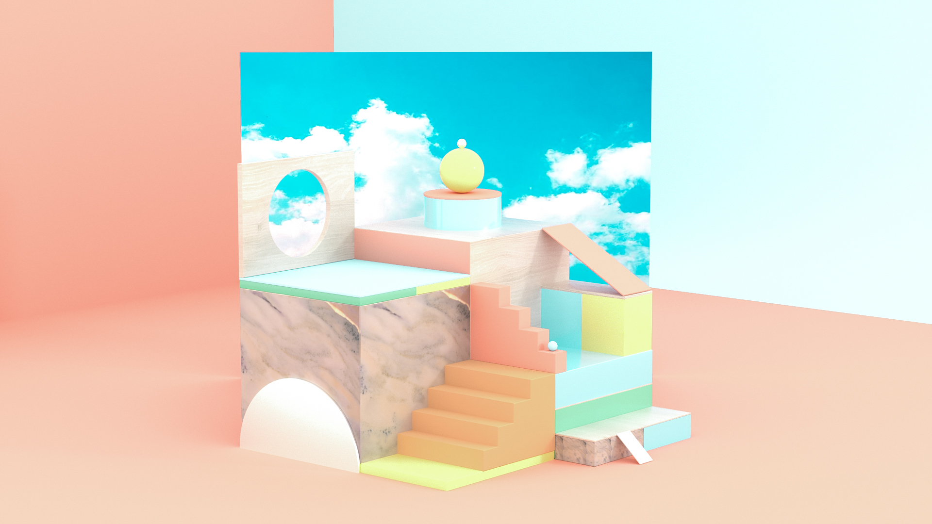 C4D生活小场景——初学_虾米酱-站酷ZCOOL